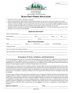 Fillable Online Block Party Permit Application.docx Fax Email Print ...