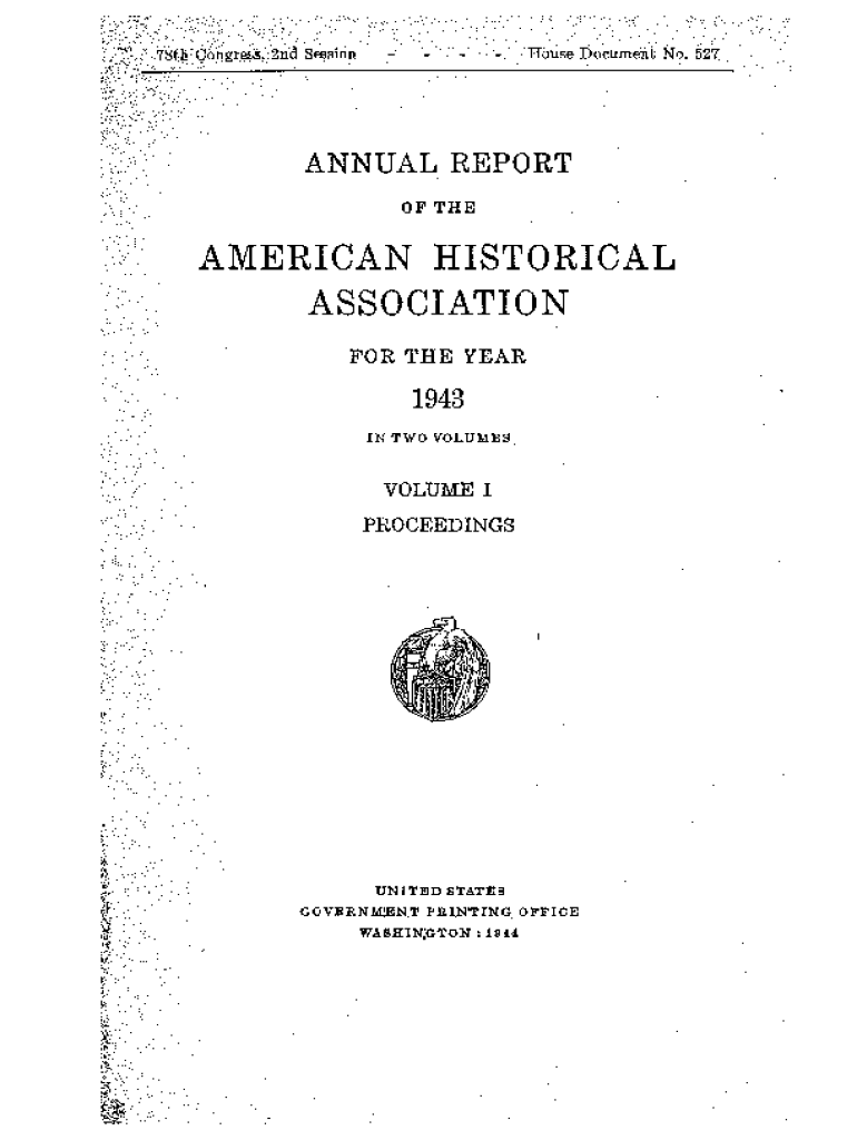 Fillable Online Record of the 78th Congress (First Session) - CQ Press ...
