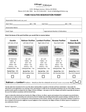 Fillable Online Softball Field Rental Agreement Fax Email Print - pdfFiller