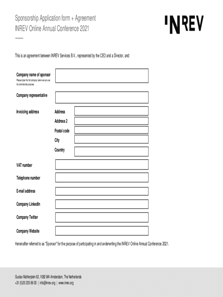 Fillable Online INREV-YP-Link-and-Learn-2021-Sponsorship-agreement ...