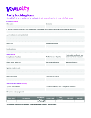 Fillable Online Venue Reservation Request Form Template Fax Email Print ...