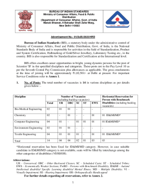 Fillable Online 1 Bureau of Indian Standards (BIS), a statutory body ...