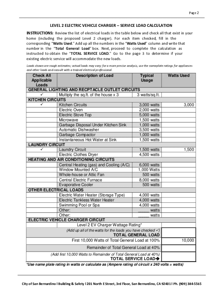 Fillable Online How to Obtain a Permit for Electric Vehicle Charging ...