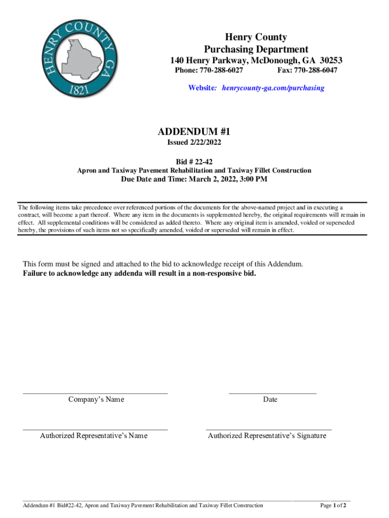 Fillable Online Apron and Taxiway Pavement Rehabilitation and Taxiway ...