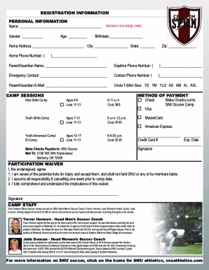 Fillable Online registration information Fax Email Print - pdfFiller