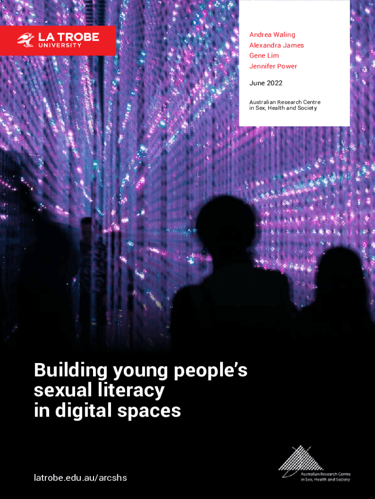 Fillable Online Building Young Peoples Sexual Literacy In Digital