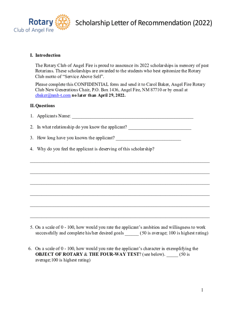 Fillable Online 2022-scholarship-application-and-instructions-form Fax ...