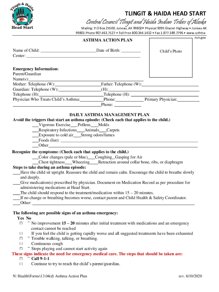 Fillable Online tlingit & haida head start Fax Email Print - pdfFiller