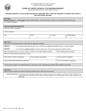 OBMV Record Request - Erie County - publicsafety ohio Doc Template ...