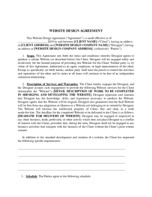Fillable Online Free Web Development Agreement Template for Microsoft ... Fax Email Print ...