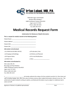 Fillable Online Houston Methodist Department of Neurosurgery, Sugar ... Fax Email Print - pdfFiller