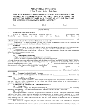 With an adjustable-rate mortgage (ARM), what are rate ... Doc Template ...