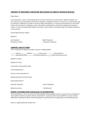 Fillable Online Permissibility of a consent form with a waiver of ...