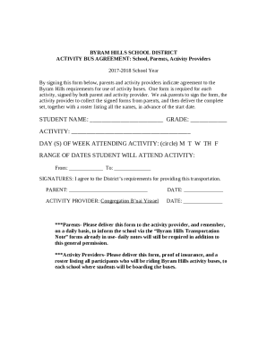 Bus Activity - Byram Hills Central School District - ... Doc Template ...