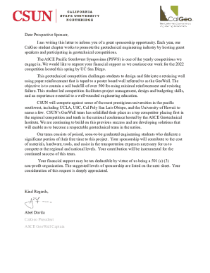 Fillable Online How to Write a Sponsorship Letter That Actually Works ...