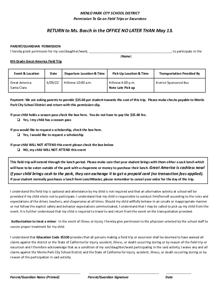 Fillable Online district mpcsd Process for Field Trip Requests ...