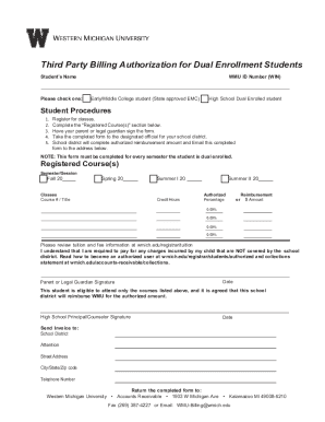 Fillable Online Dual Enrollment for Grades 6-12 (Concurrent Enrollment ...