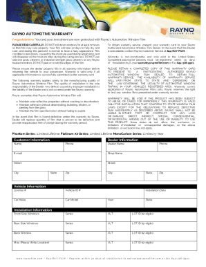 Fillable Online What You Should Know About Window Tint Film ... Fax ...