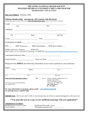 Fillable Online Pi Theta Epsilon Chapter in a Box Fax Email Print ...