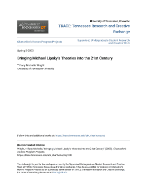Fillable Online trace tennessee Bringing Michael Lipsky's Theories into ...