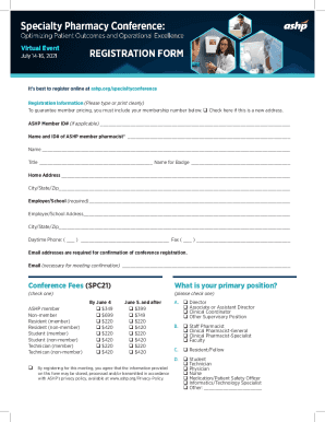 Fillable Online Leaders Conference REGISTRATION FORM Fax Email Print ...