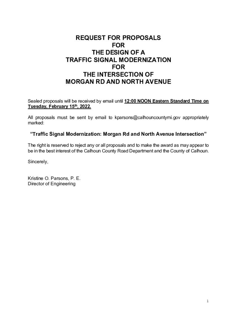 Fillable Online Request for Proposals (RFP) For Street Lighting and ...