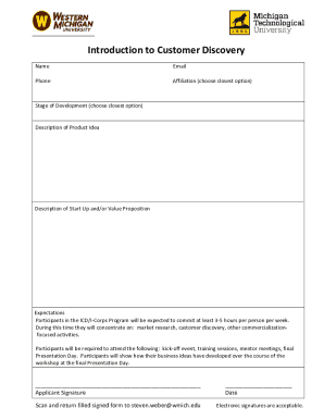 Fillable Online What is Customer Discovery? A 4-Step Guide to Building ...