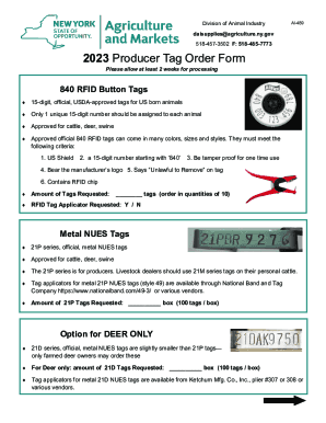 Fillable Online agriculture ny Free Tags - Maryland Department of ...
