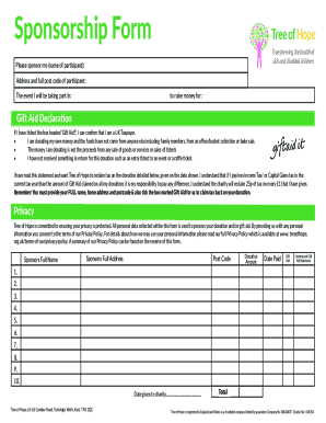 Fillable Online Model Challenge Event Sponsorship Form Please sponsor ...