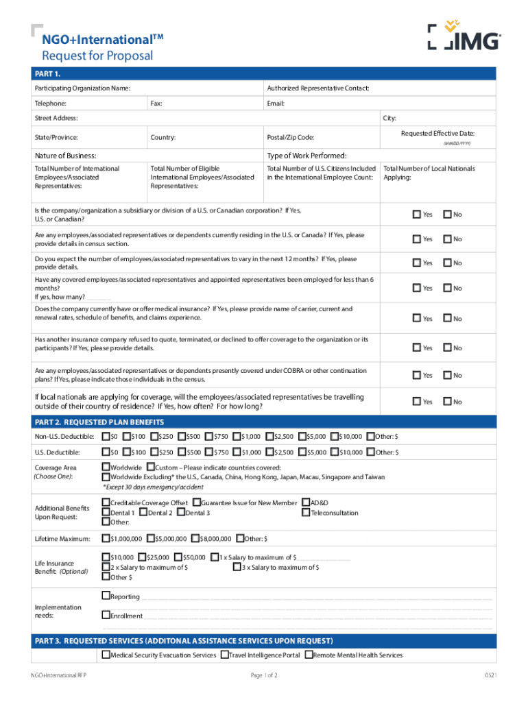Fillable Online Request for proposal (RFP) for services Route ...