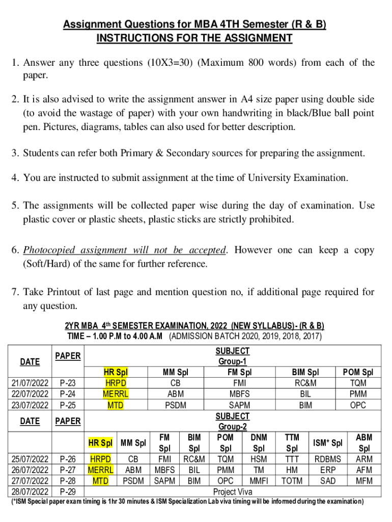 Fillable Online ddceutkal ac Assignments and Response Sheet(2022-2023) Fax Email Print - pdfFiller