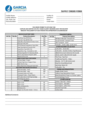 Fillable Online WAREHOUSE RECEIPT ORDER FORM Fax Email Print - pdfFiller