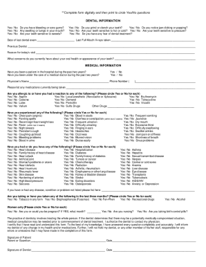 Fillable Online NEW PATIENT INFORMATION FORM Patient's Full Name Fax Email Print - pdfFiller