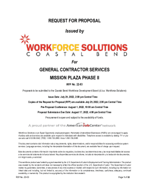 Fillable Online REQUEST FOR PROPOSAL Issued by MANAGEMENT ... Fax Email ...