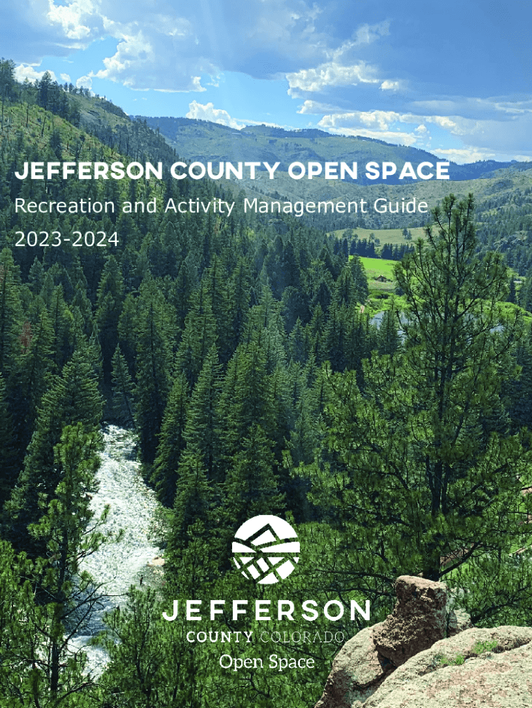 Fillable Online Jefferson County Open Space - Recreation and Activity ...