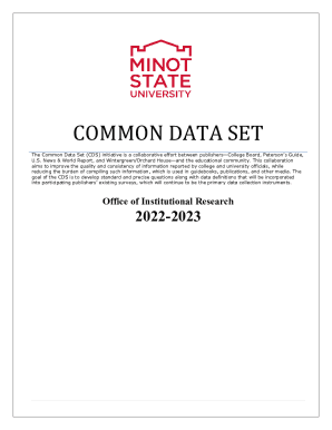 Fillable Online The Common Data Set (CDS) initiative is a collaborative ...