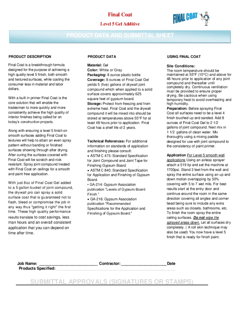 Fillable Online What is a Level 5 drywall finish? A look at the different ... Fax Email Print ...