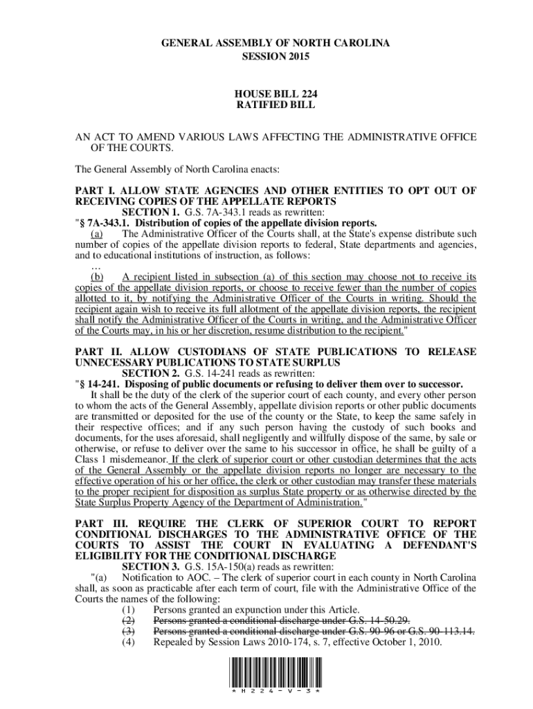 Fillable Online AOC OMNIBUS CHANGES.-ABLegislative Reporting Service ...