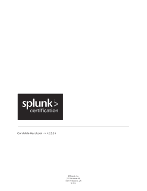 Fillable Online Splunk Certification Data Sheet Fax Email Print - pdfFiller