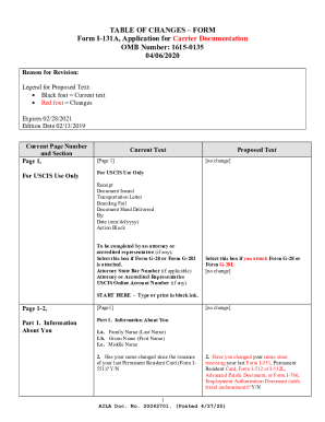 Fillable Online Form Form I-131A, Application for Travel Document ...