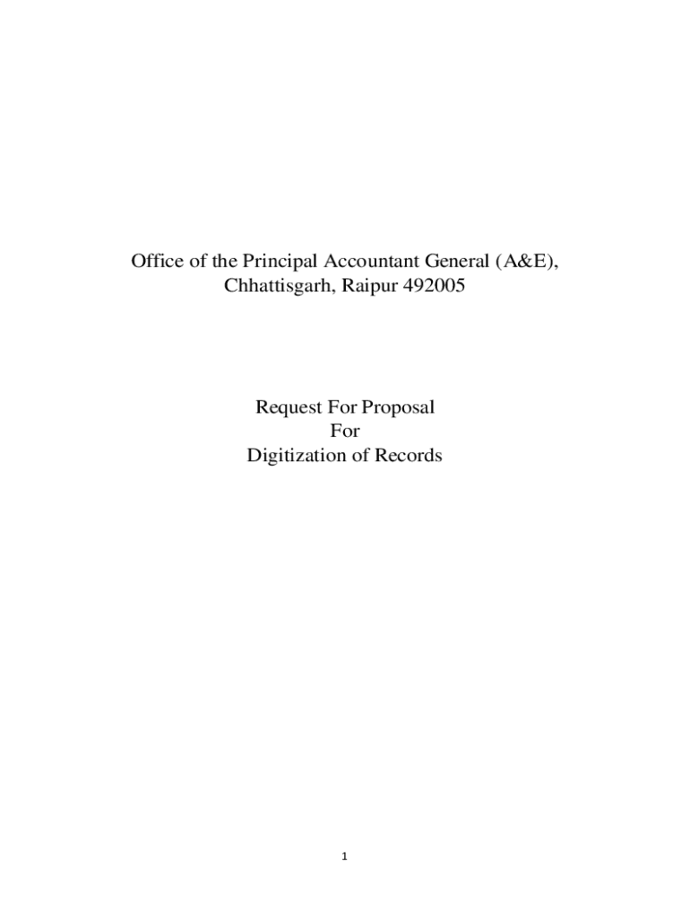 Fillable Online tenders-RFP-DIGITIZATION-OF-RECORDS- ... Fax Email Print - pdfFiller
