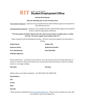 Fillable Online SOLUTION: Basic remote work request - Studypool Fax Email Print - pdfFiller