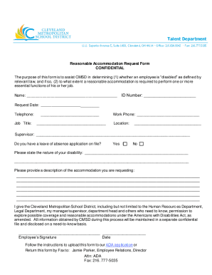 Fillable Online Request for Accommodations for Medical Inquiry ... Fax ...