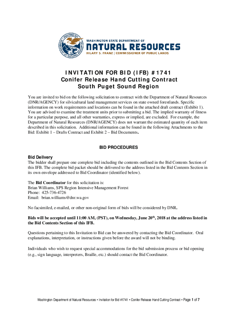 Fillable Online Invitation for Bid (IFB Definition: 663 Samples Fax Email Print - pdfFiller