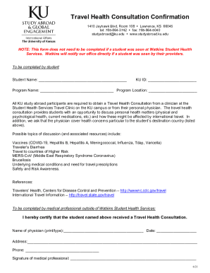 Fillable Online The University of Kansas Exchange Fact Sheet Fax Email ...