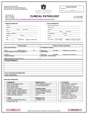Fillable Online wake forest veterinary pathology residency Fax Email ...