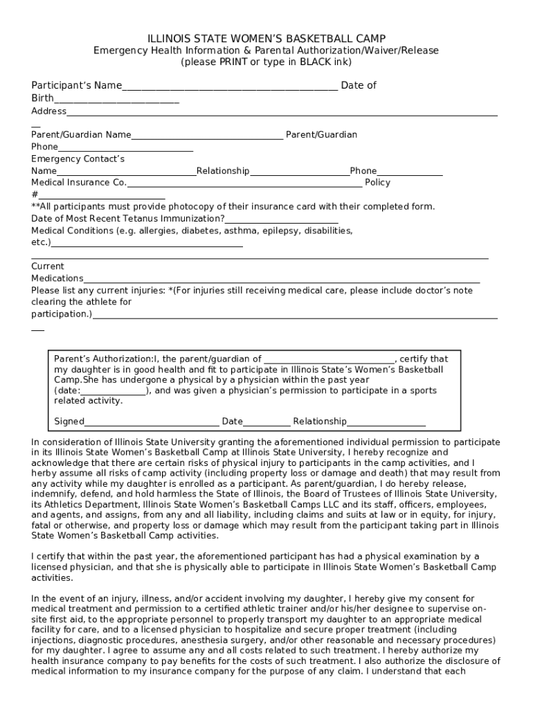 Illinois State Men's Basketball CampsABC Sports Camps Doc Template | pdfFiller