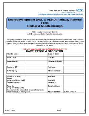 What is Autism Spectrum Disorder? Doc Template | pdfFiller