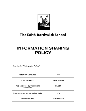 Fillable Online SEN policy and information report The ... Fax Email ...