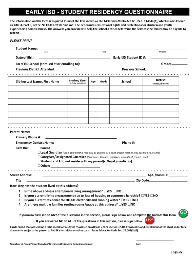 Fillable Online Lackland Independent School District Student Residency ... Fax Email Print ...